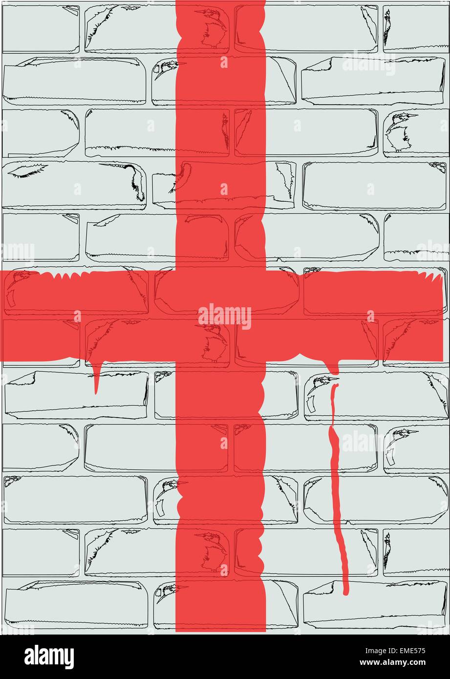 Red cross of saint george Stock Vector Images - Alamy