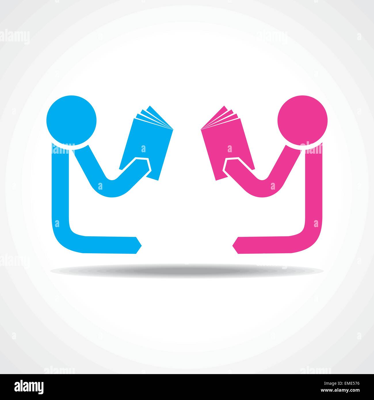 Book reading concept stock vector Stock Vector Image & Art - Alamy