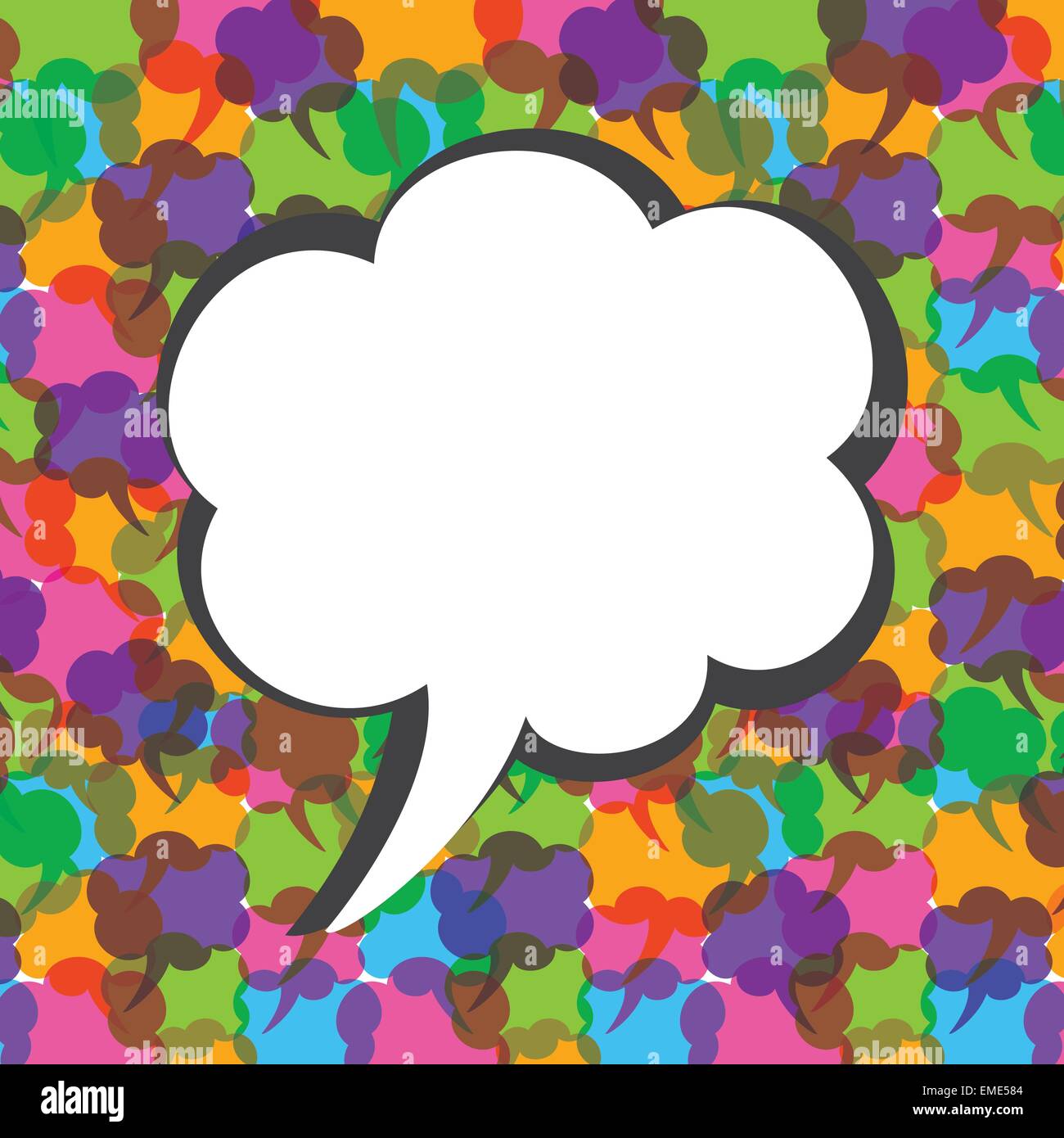 Creative message bubble design stock vector Stock Vector Image & Art ...