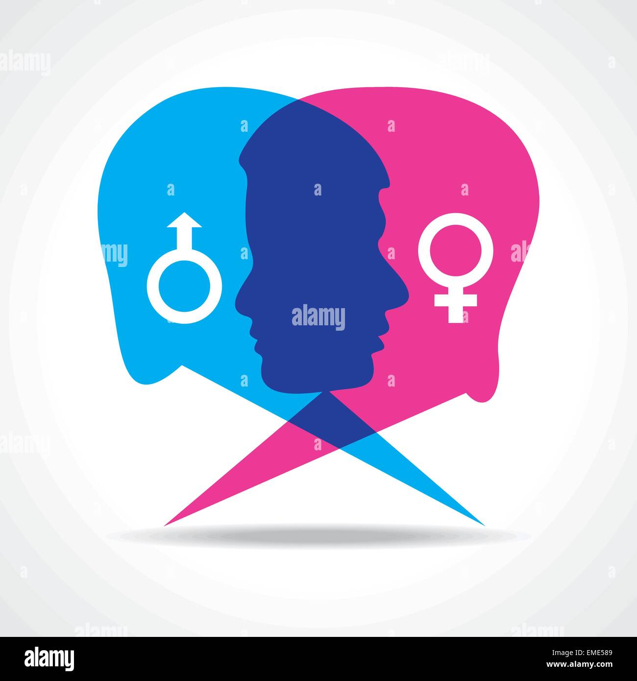 Sticker female face Stock Vector Images - Alamy