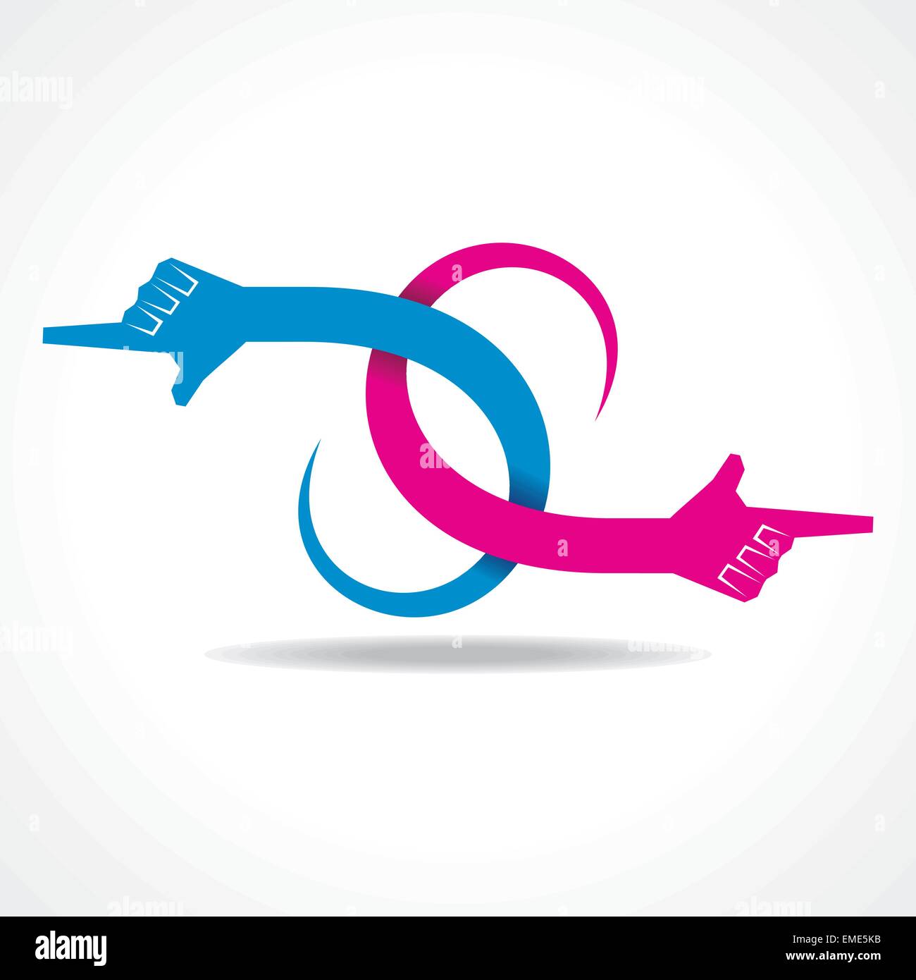 Creative hand vector hi-res stock photography and images - Alamy
