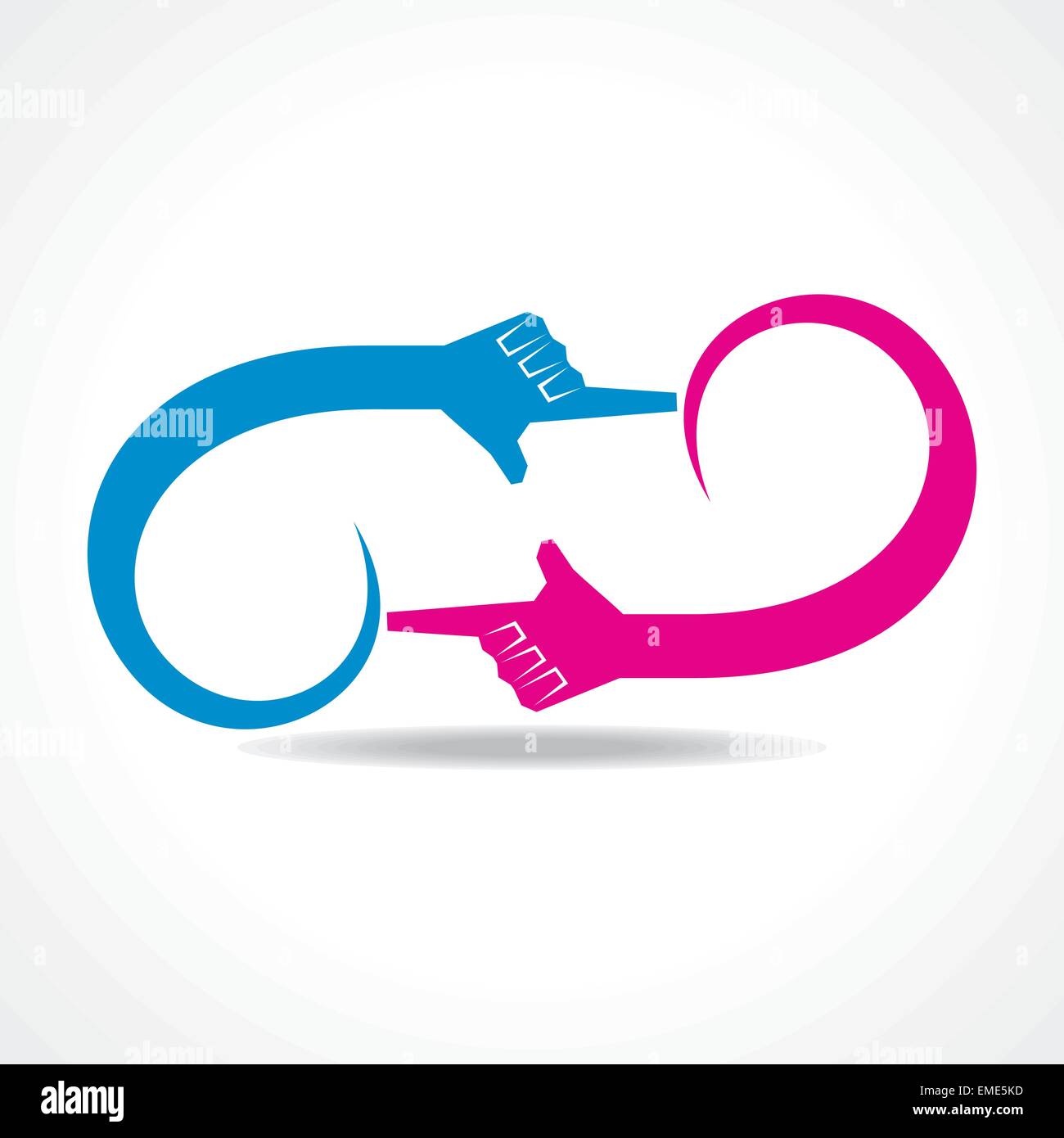 Creative hand vector hi-res stock photography and images - Alamy
