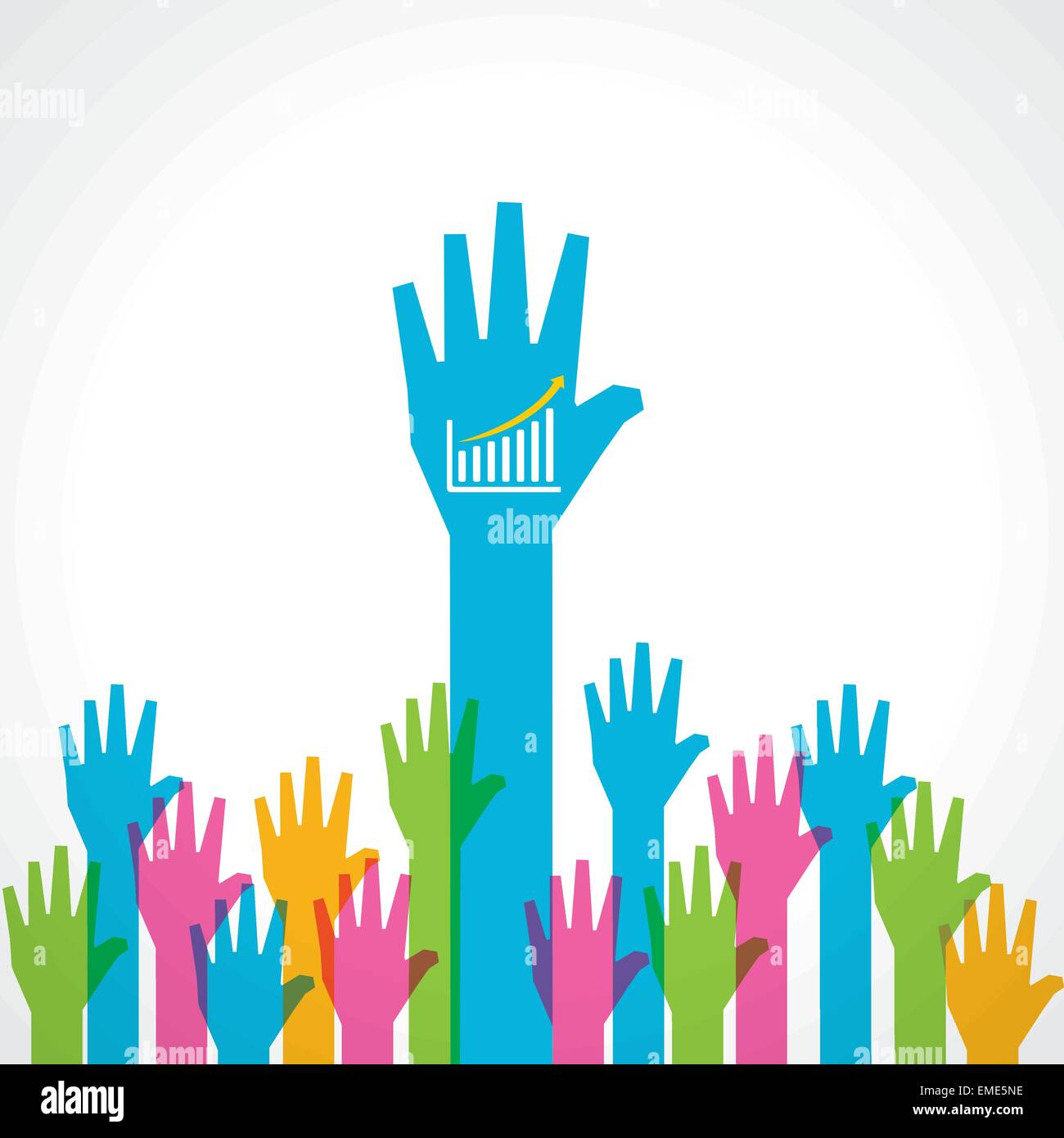 Reach graph Stock Vector Images - Alamy