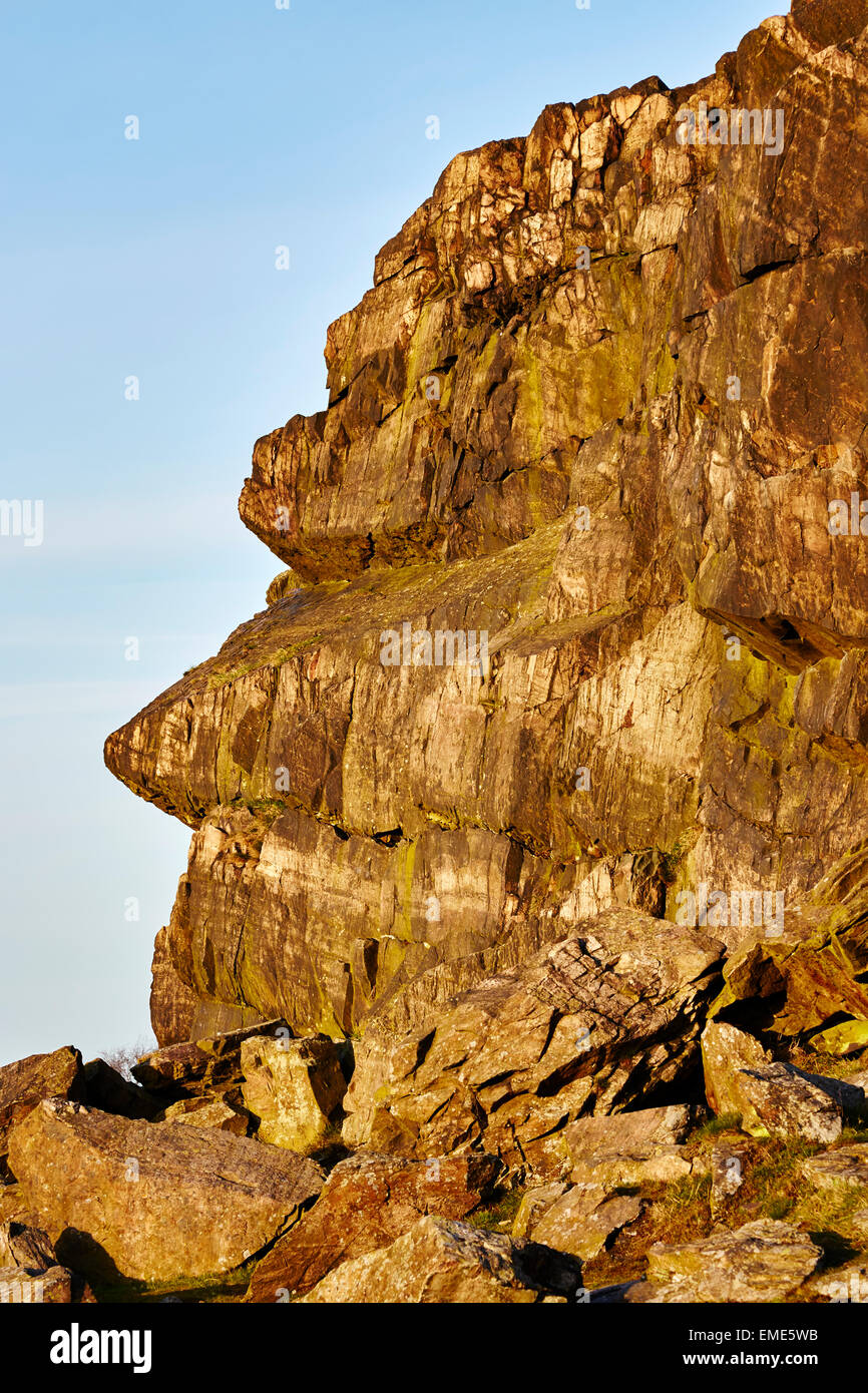 View of the Old Man of Beacon Hill natural rock formation, Beacon Hill ...