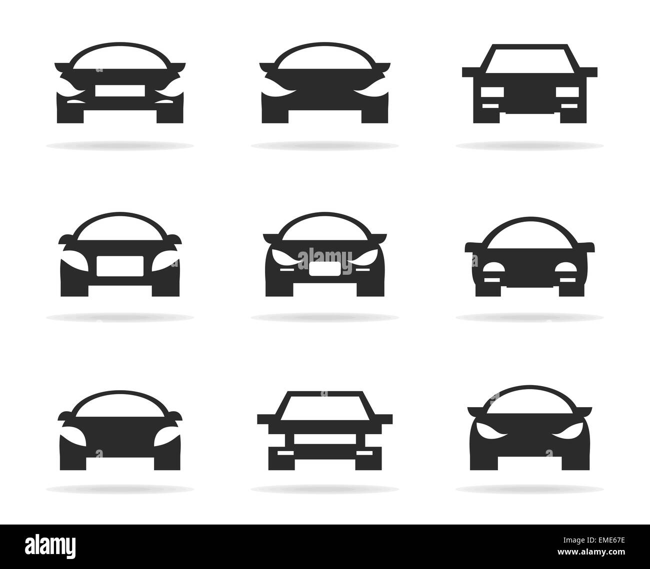 Graphic image of car Black and White Stock Photos & Images - Alamy