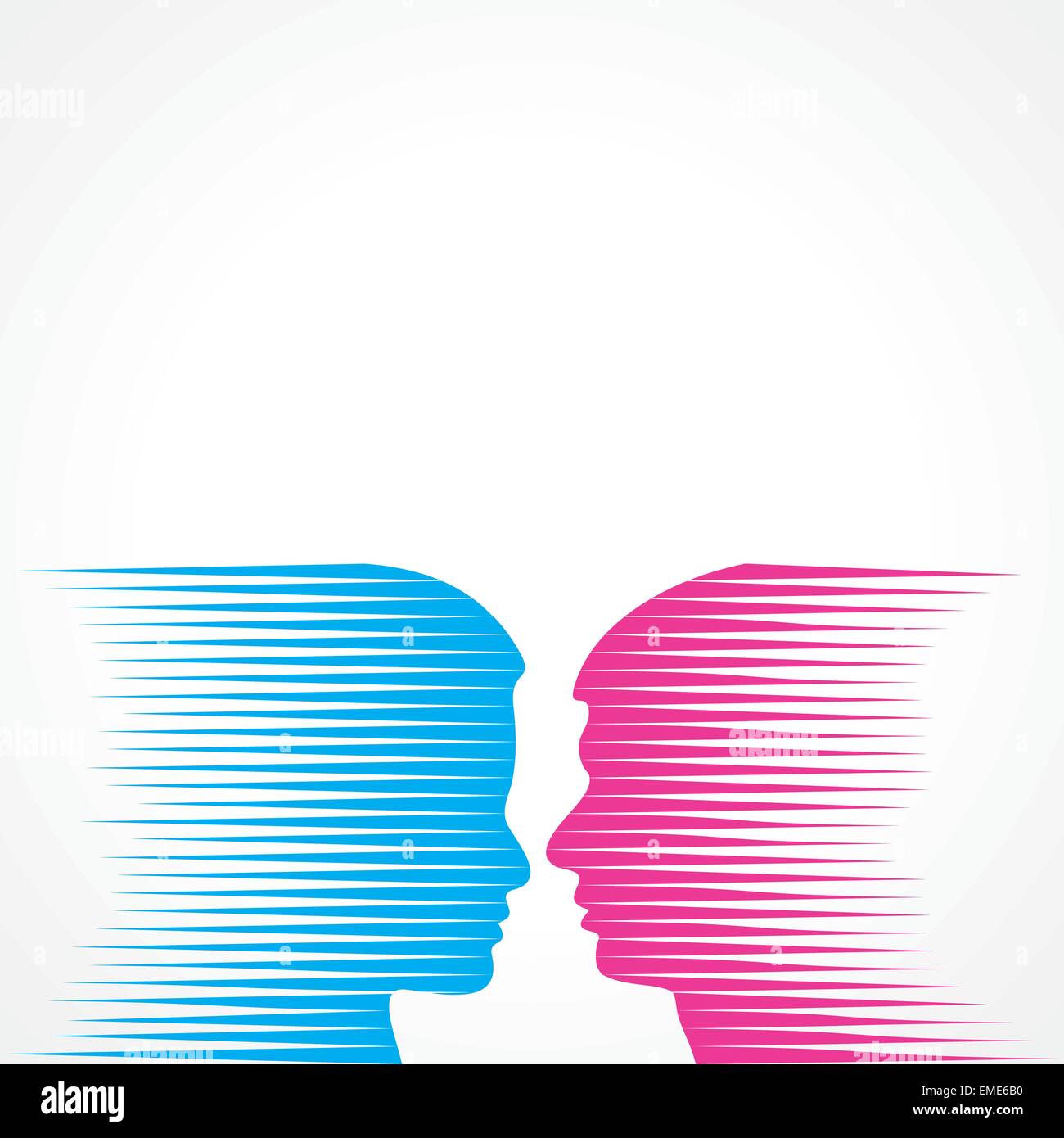 Line drawing female face Stock Vector Images - Alamy