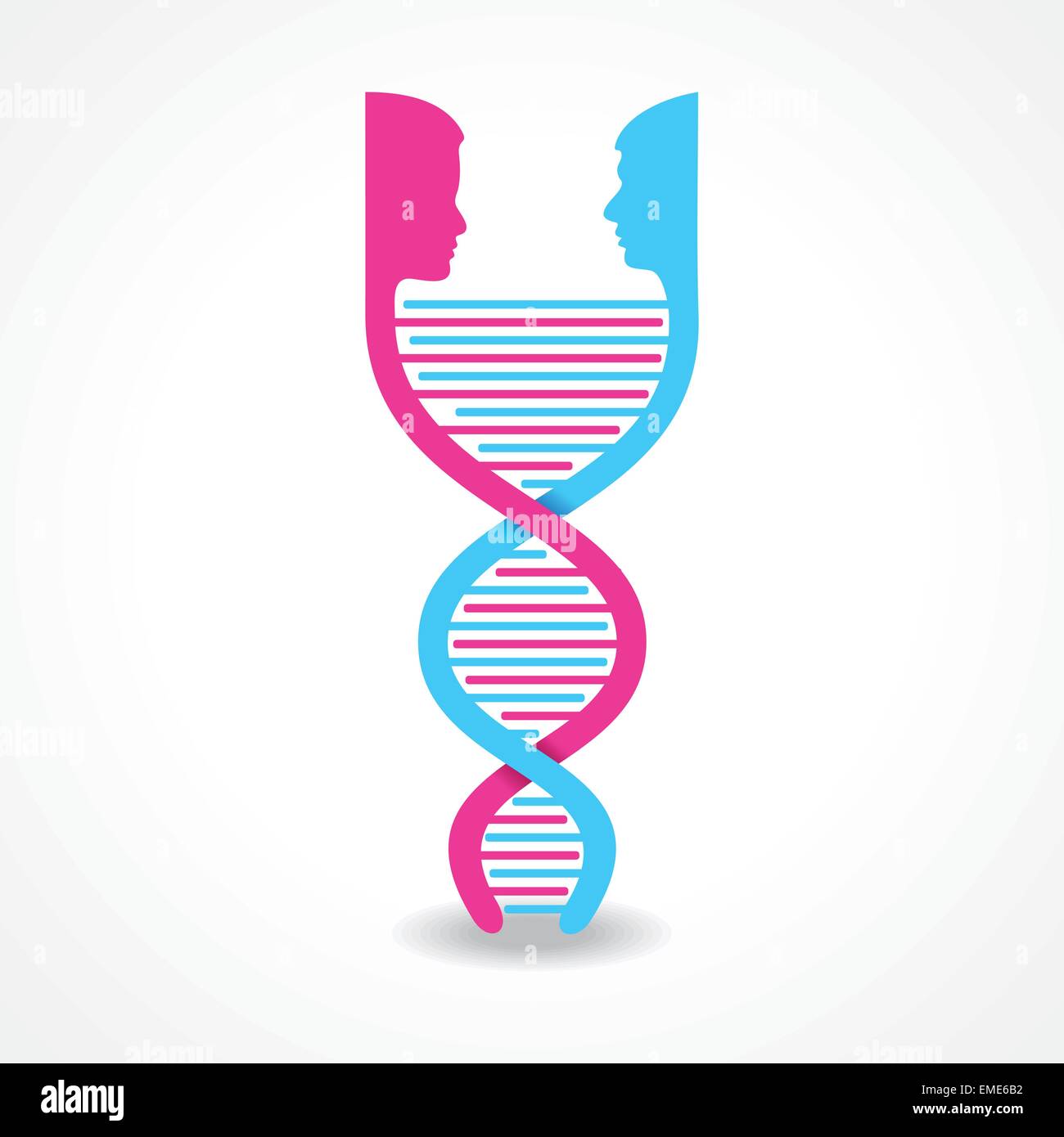 Pink dna helix Stock Vector Images - Alamy