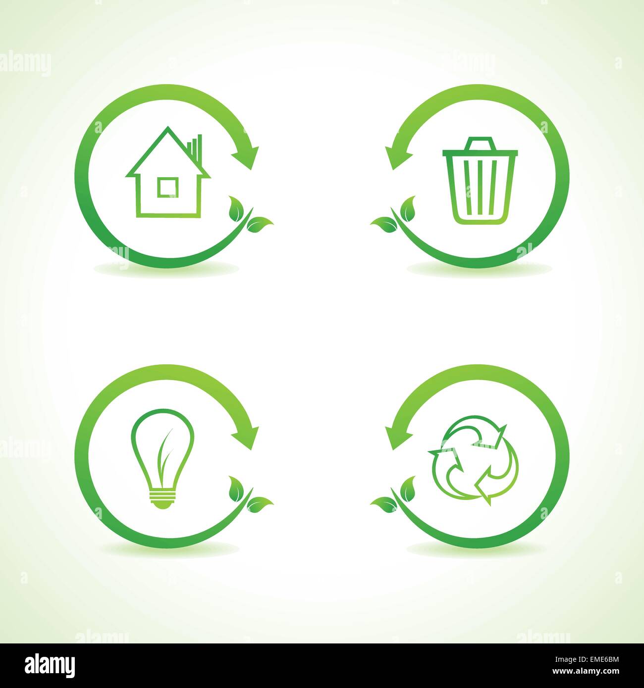 Set of eco icons stock vector Stock Vector Image & Art - Alamy