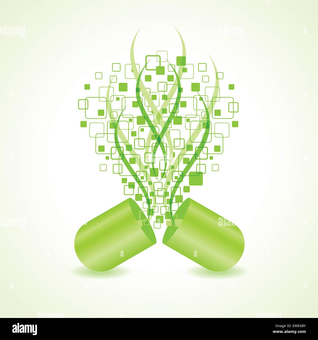 green hit-tech capsule design concept vector Stock Vector Image & Art ...