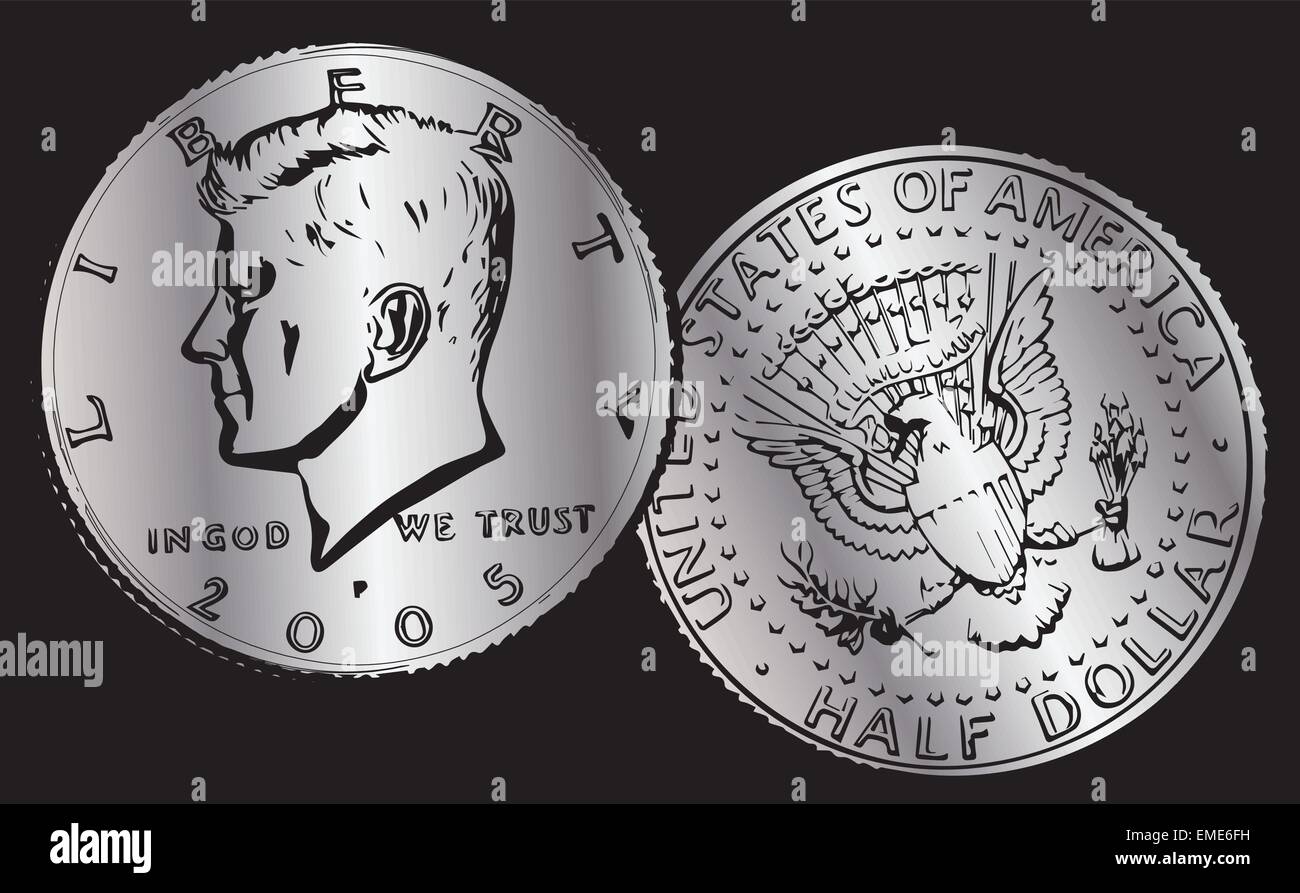 Silver jfk Stock Vector Images - Alamy