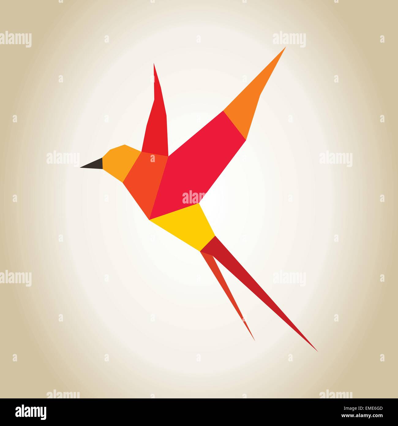 Red feather bird Stock Vector Images - Alamy