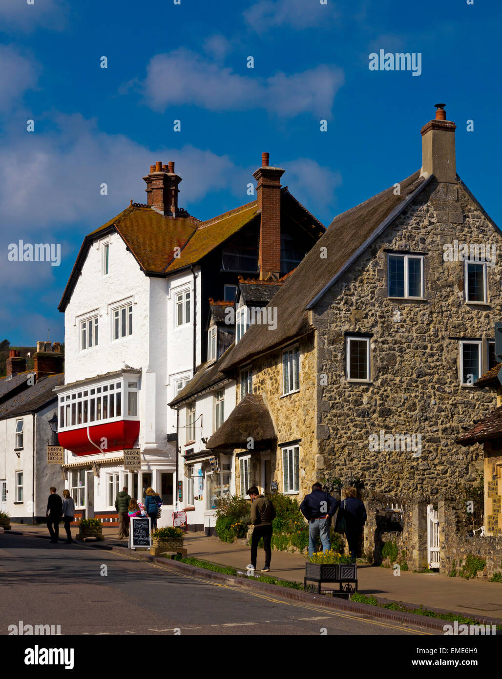 View along pretty village hi-res stock photography and images - Alamy