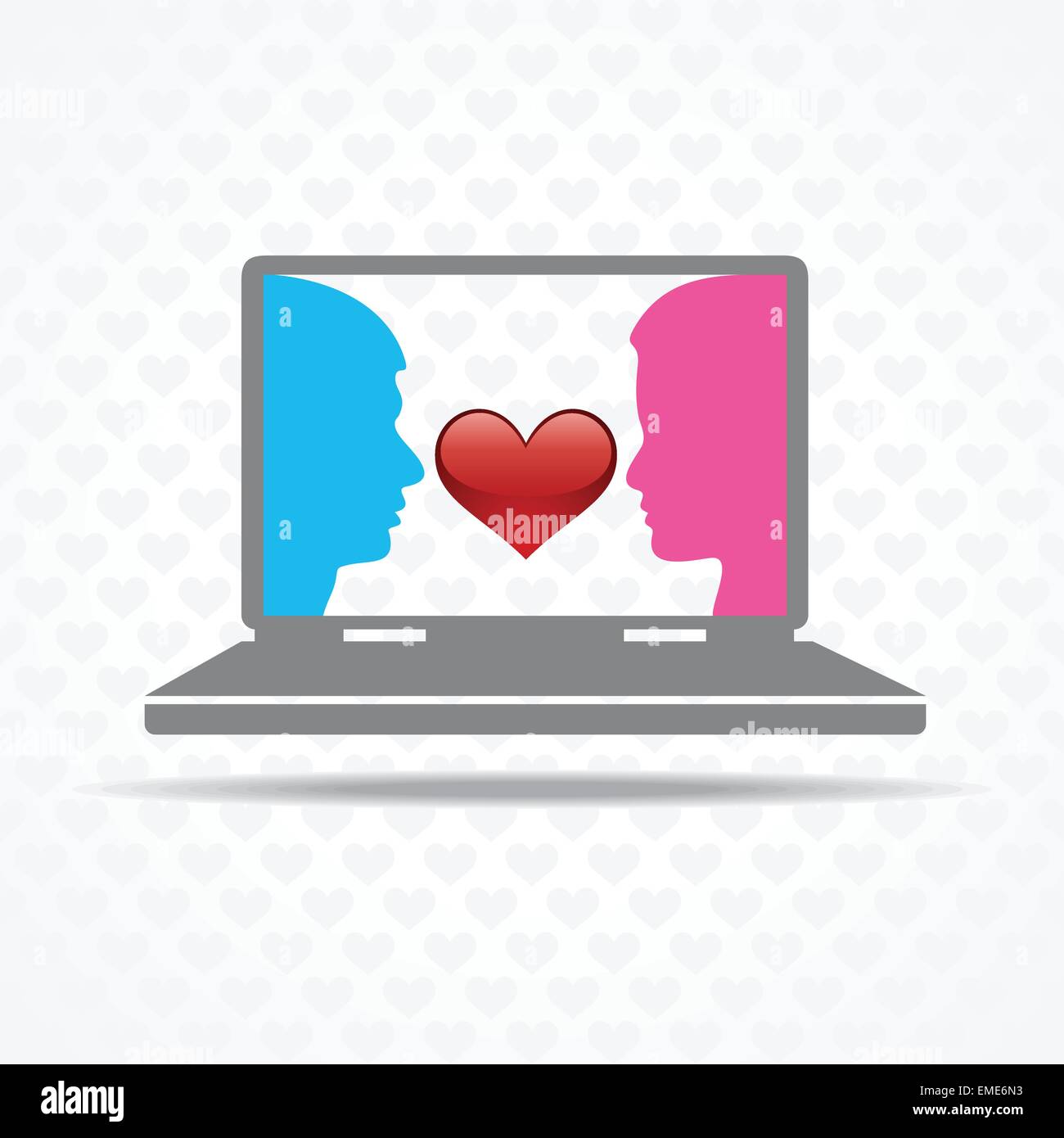 Love by technology concept stock vector Stock Vector Image & Art - Alamy