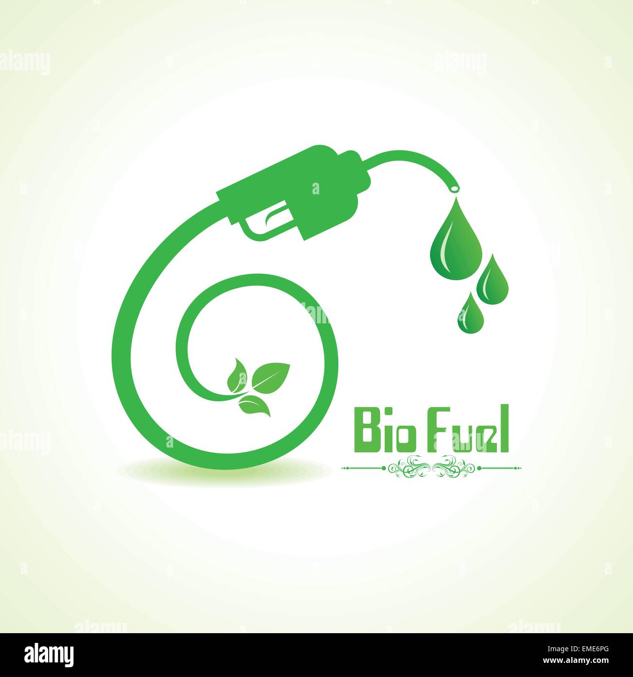 Eco fuel concept green Stock Vector Images - Alamy