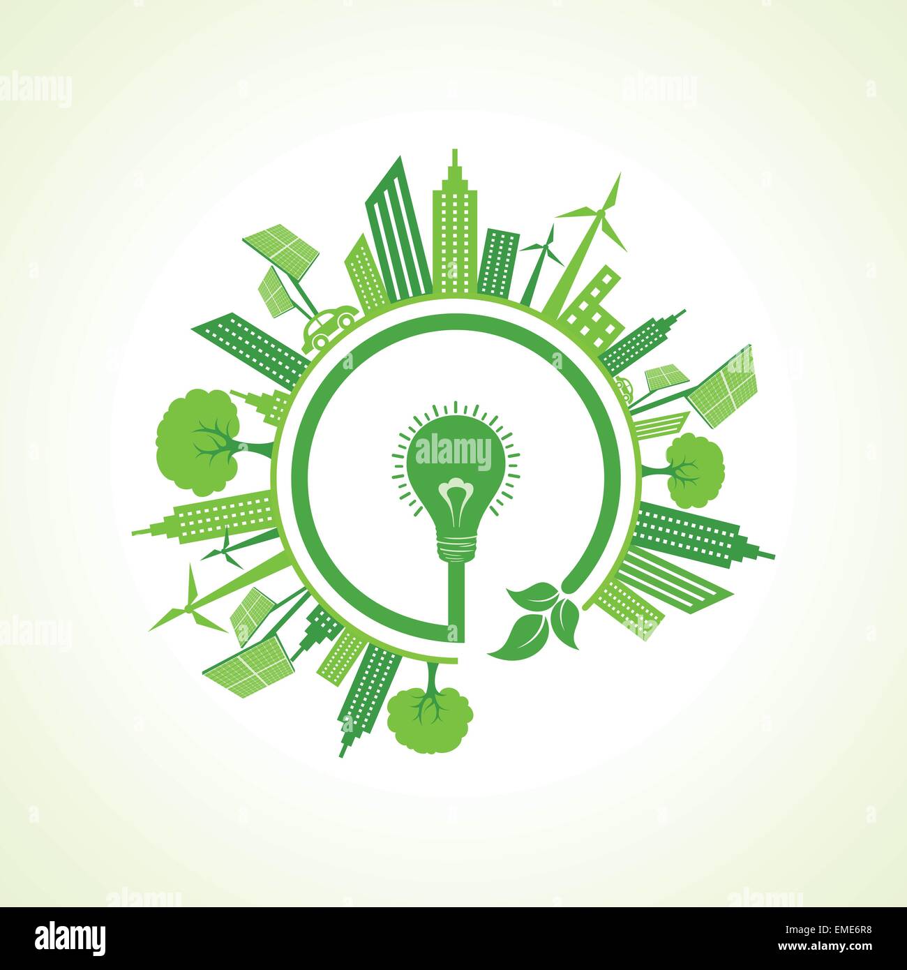 Eco awareness concept Stock Vector Images - Alamy