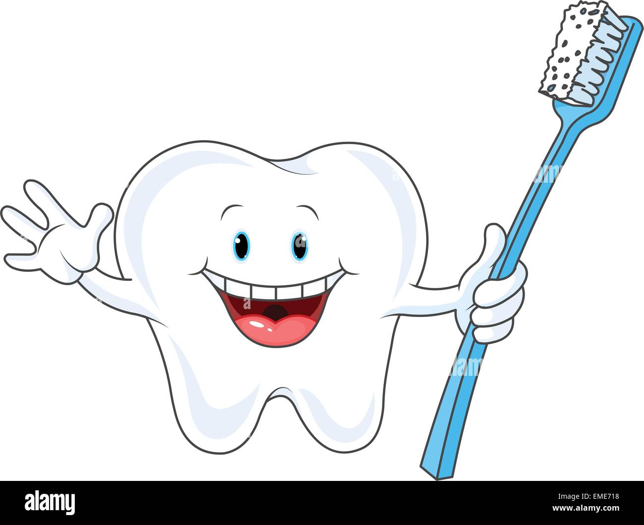 Cartoon Tooth Character Stock Vector Image & Art - Alamy