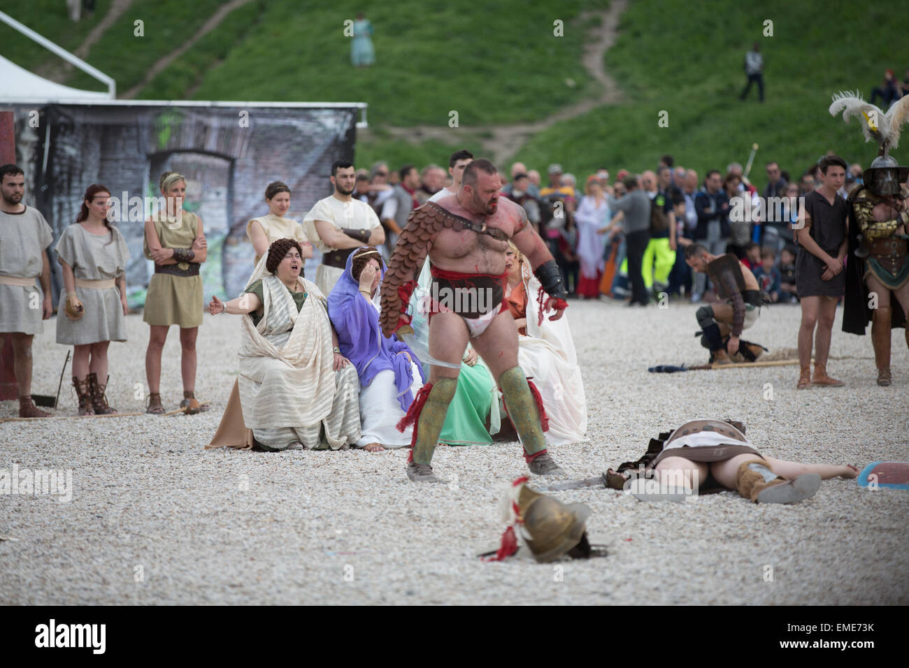 Gladiators parade hi-res stock photography and images - Alamy