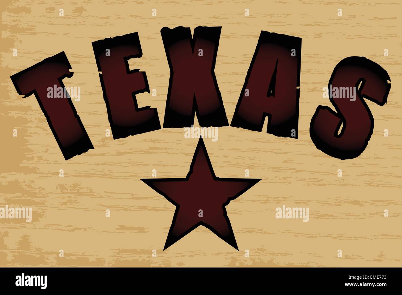 Texas wood sign Stock Vector Images - Alamy