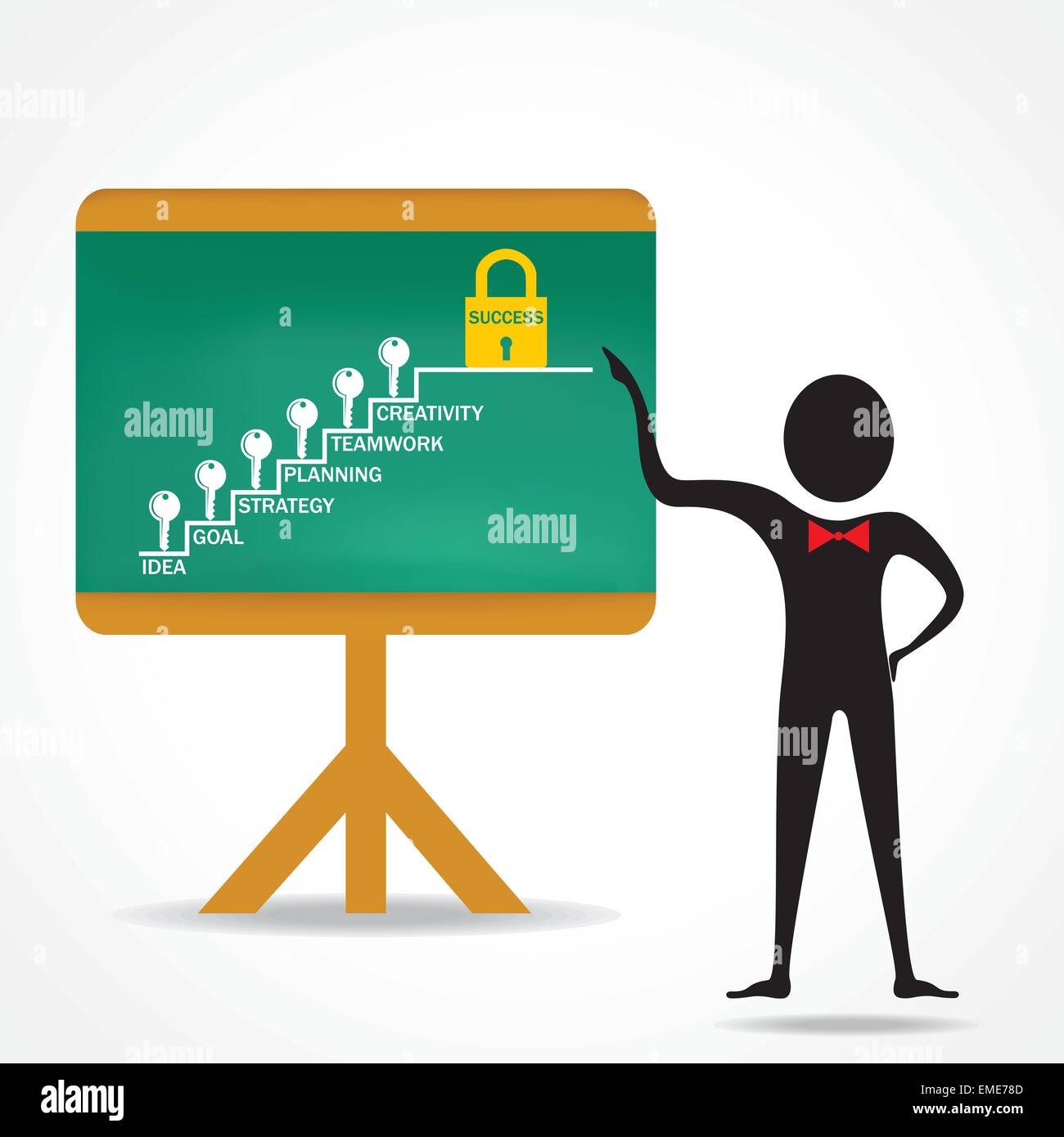 Achieve pointing Stock Vector Images - Alamy