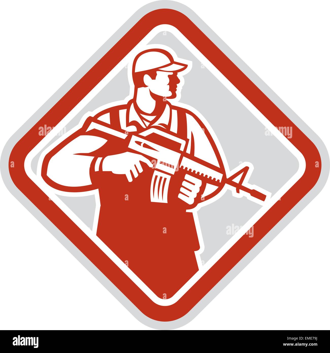 Serviceman military Stock Vector Images - Alamy