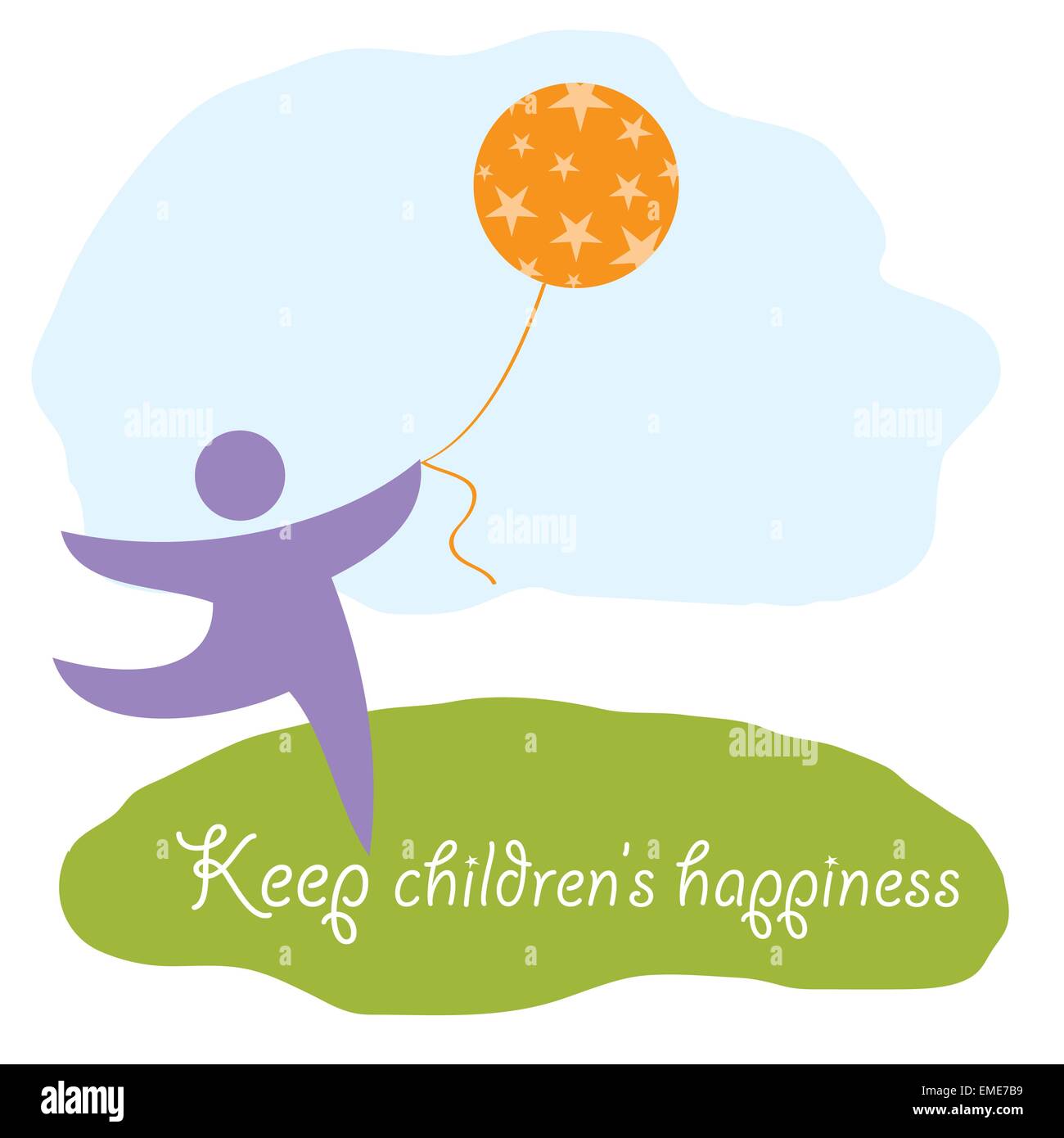 keep children's happiness Stock Vector Image & Art - Alamy