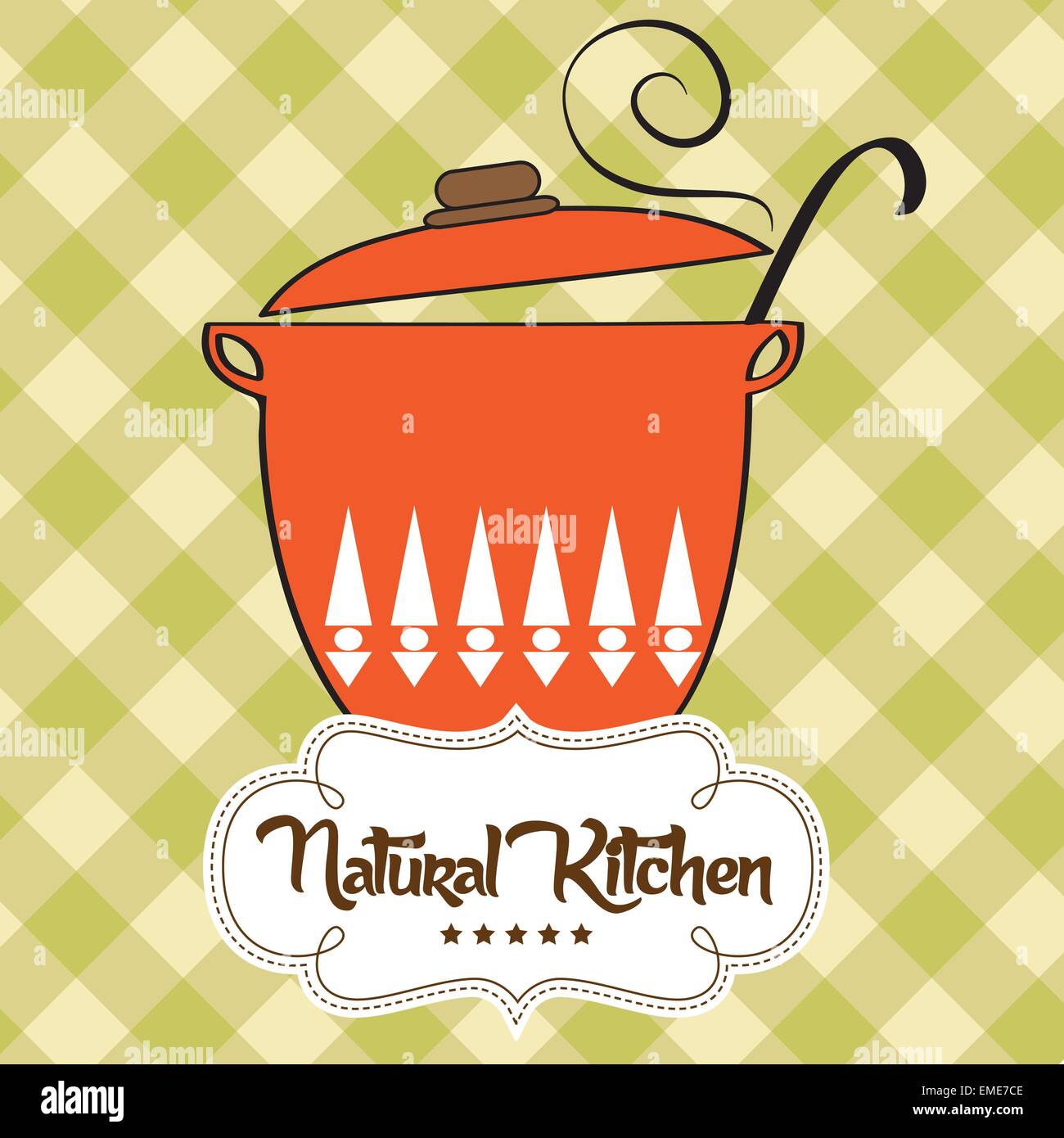 Pan kitchen utensil Stock Vector Images - Alamy