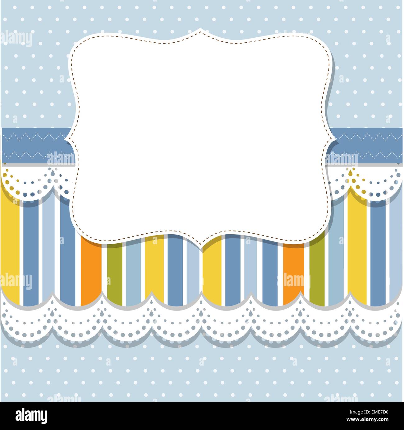 Cool template frame design for greeting card Stock Vector Image & Art ...