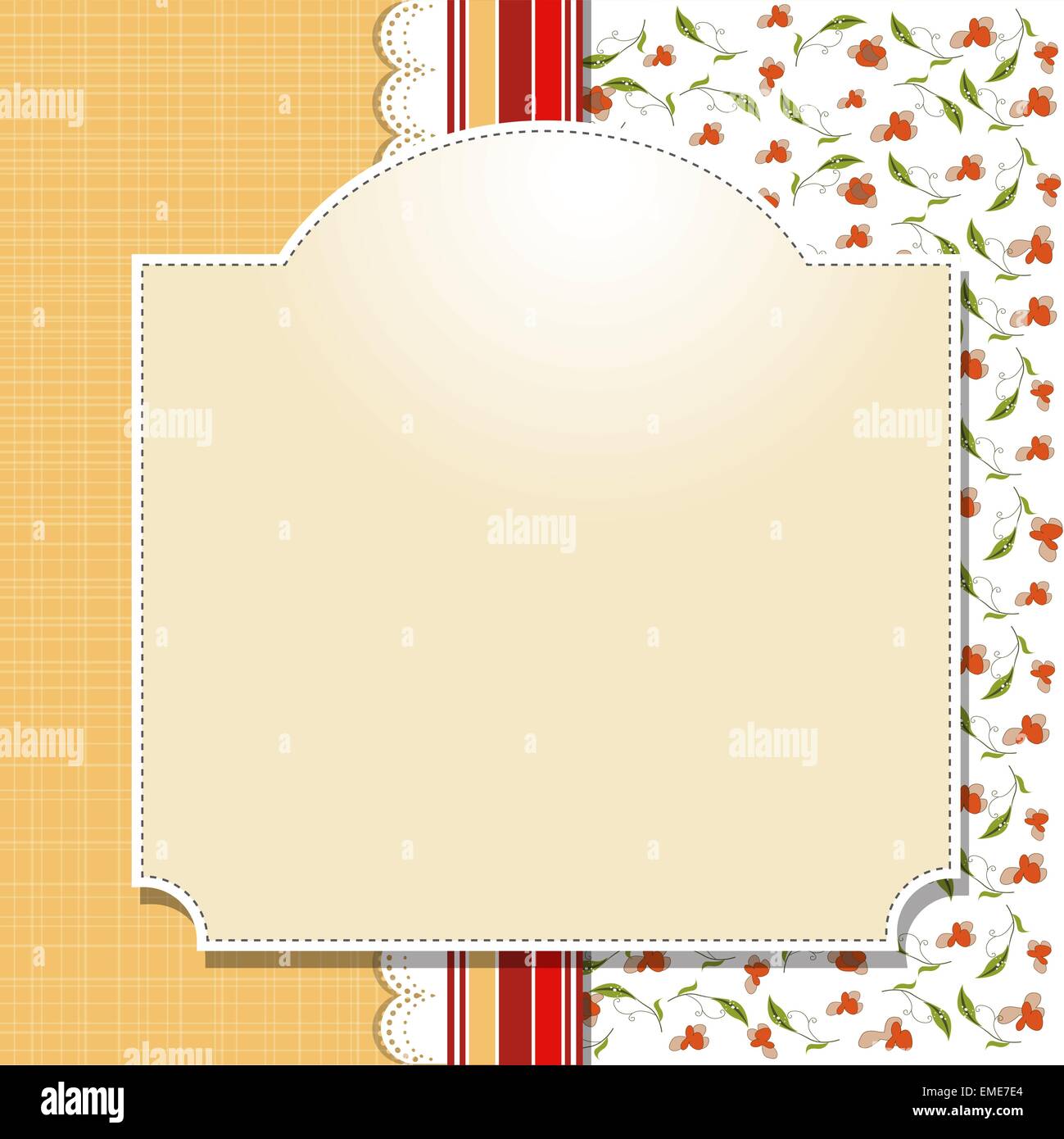 Cool template frame design for greeting card Stock Vector Image & Art ...