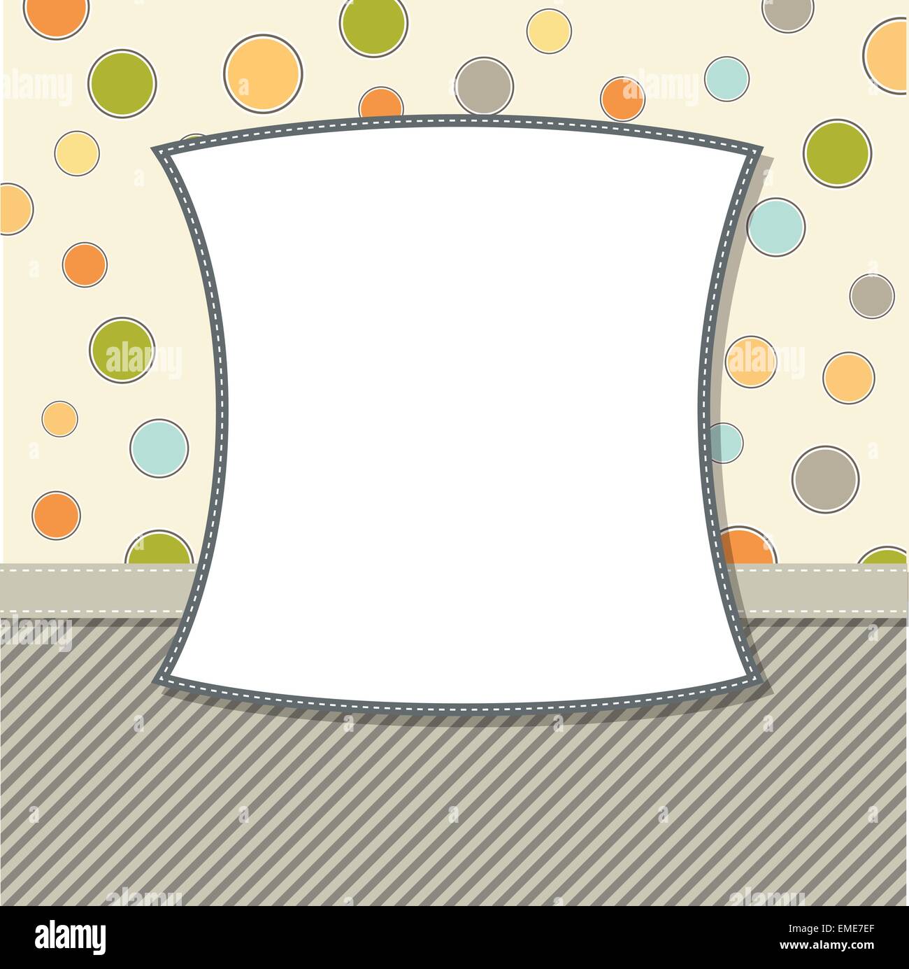 Cool template frame design for greeting card Stock Vector Image & Art ...