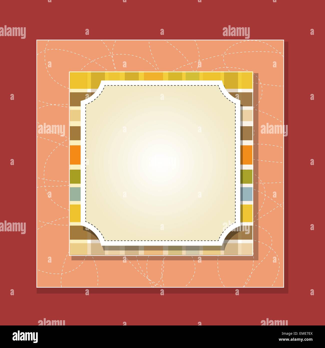 Cool template frame design for greeting card Stock Vector Image & Art ...