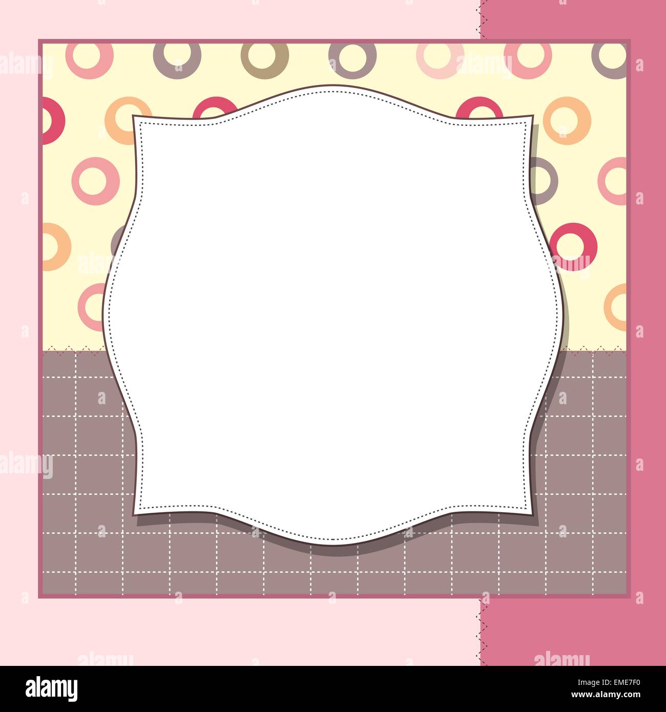 Cool template frame design for greeting card Stock Vector Image & Art ...