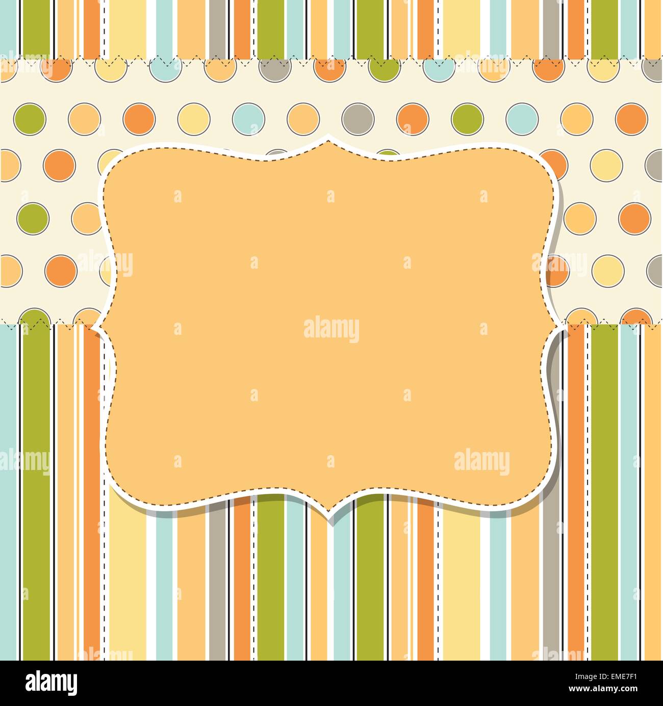 Cool template frame design for greeting card Stock Vector Image & Art ...