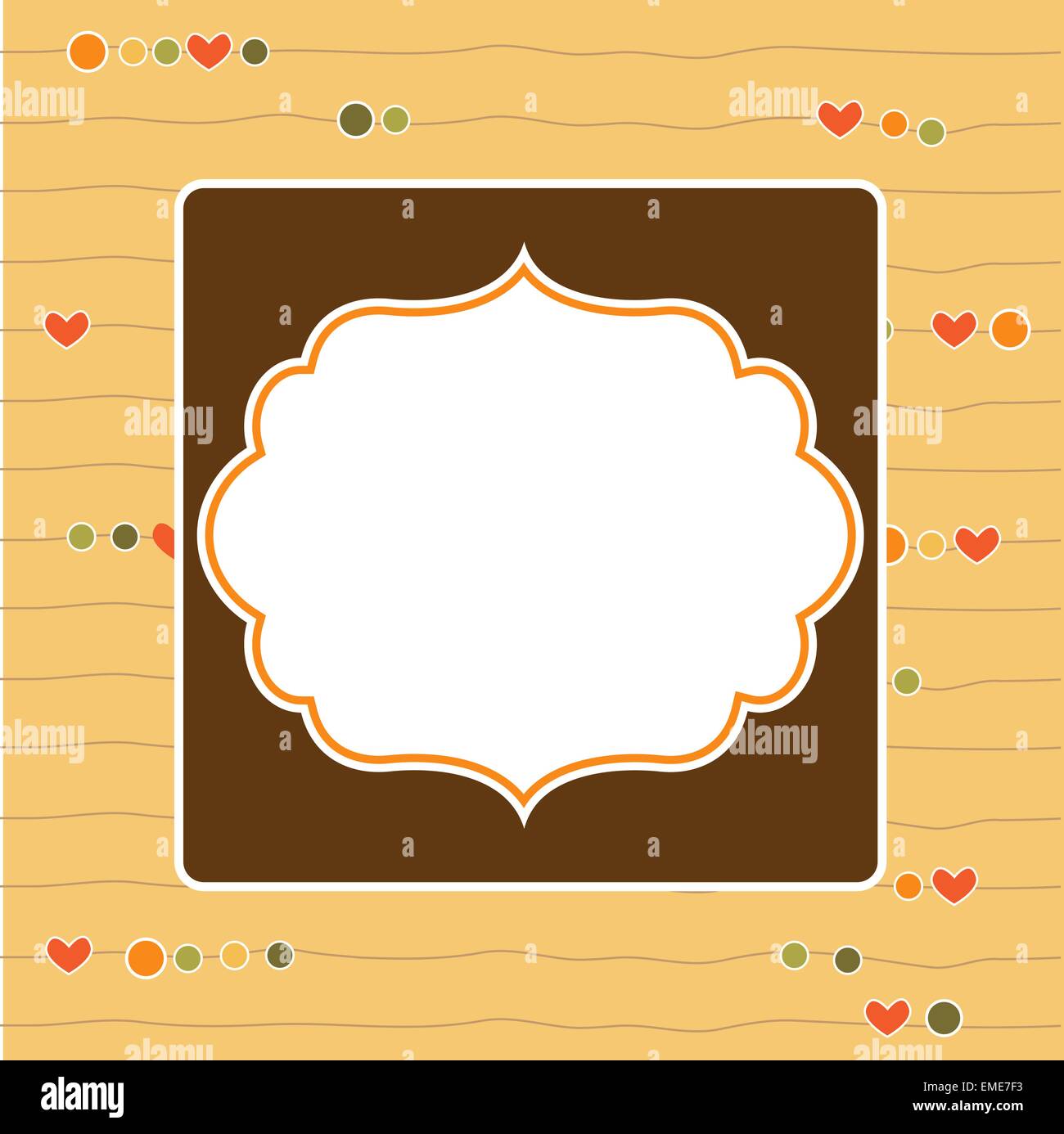 Cool template frame design for greeting card Stock Vector Image & Art ...
