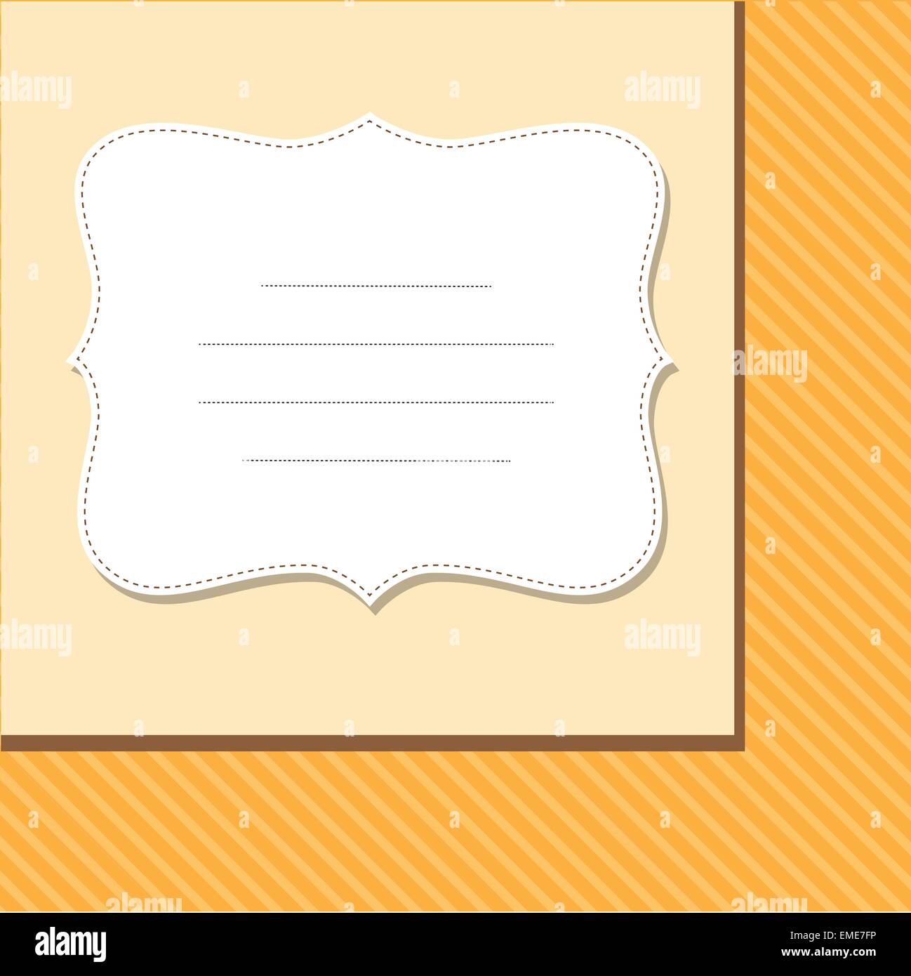 Cool template frame design for greeting card Stock Vector Image & Art ...