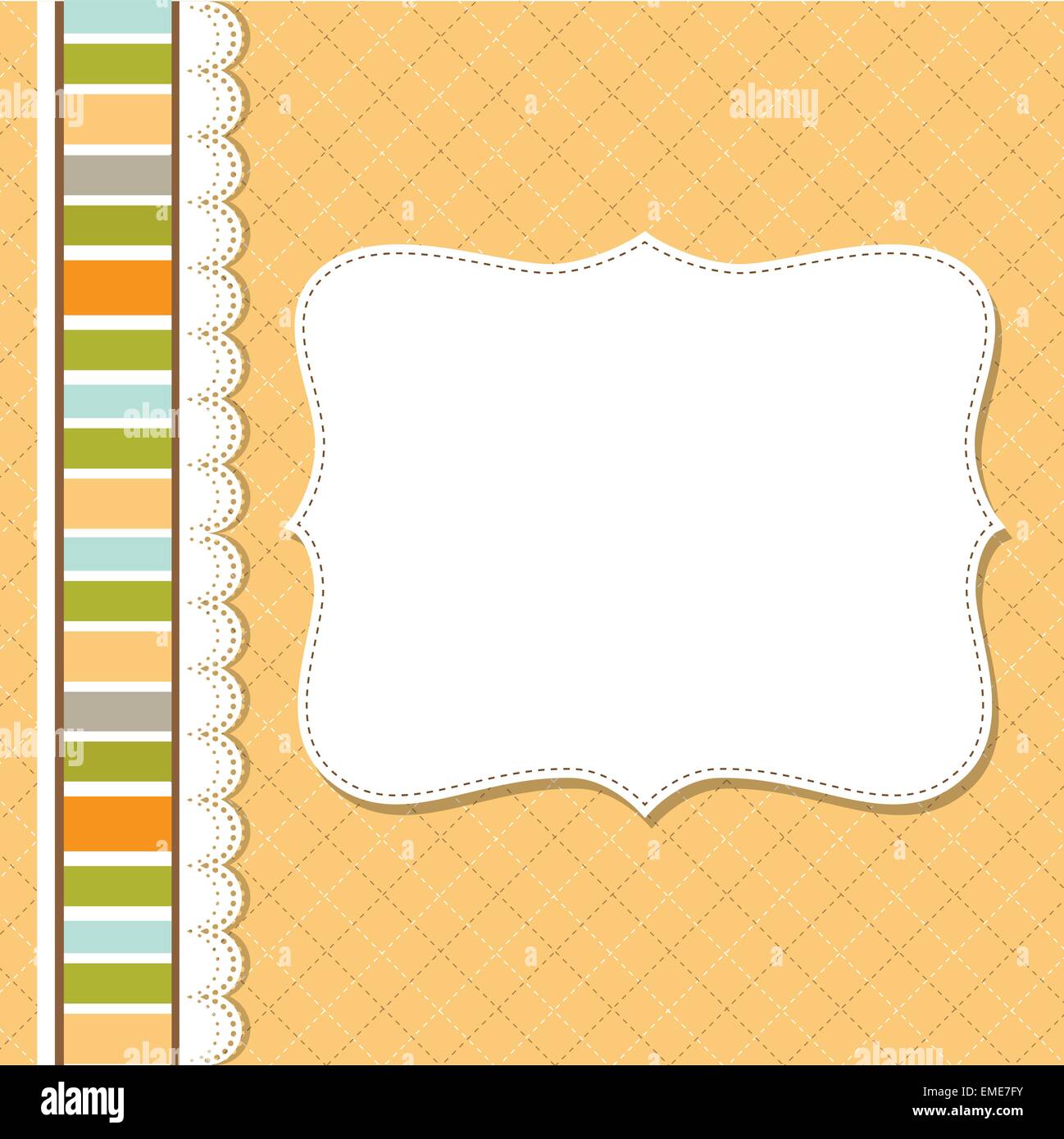 Cool template frame design for greeting card Stock Vector Image & Art ...