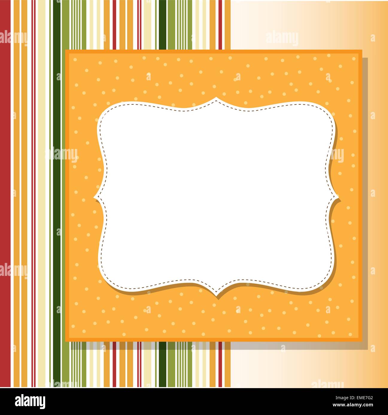 Cool template frame design for greeting card Stock Vector Image & Art ...
