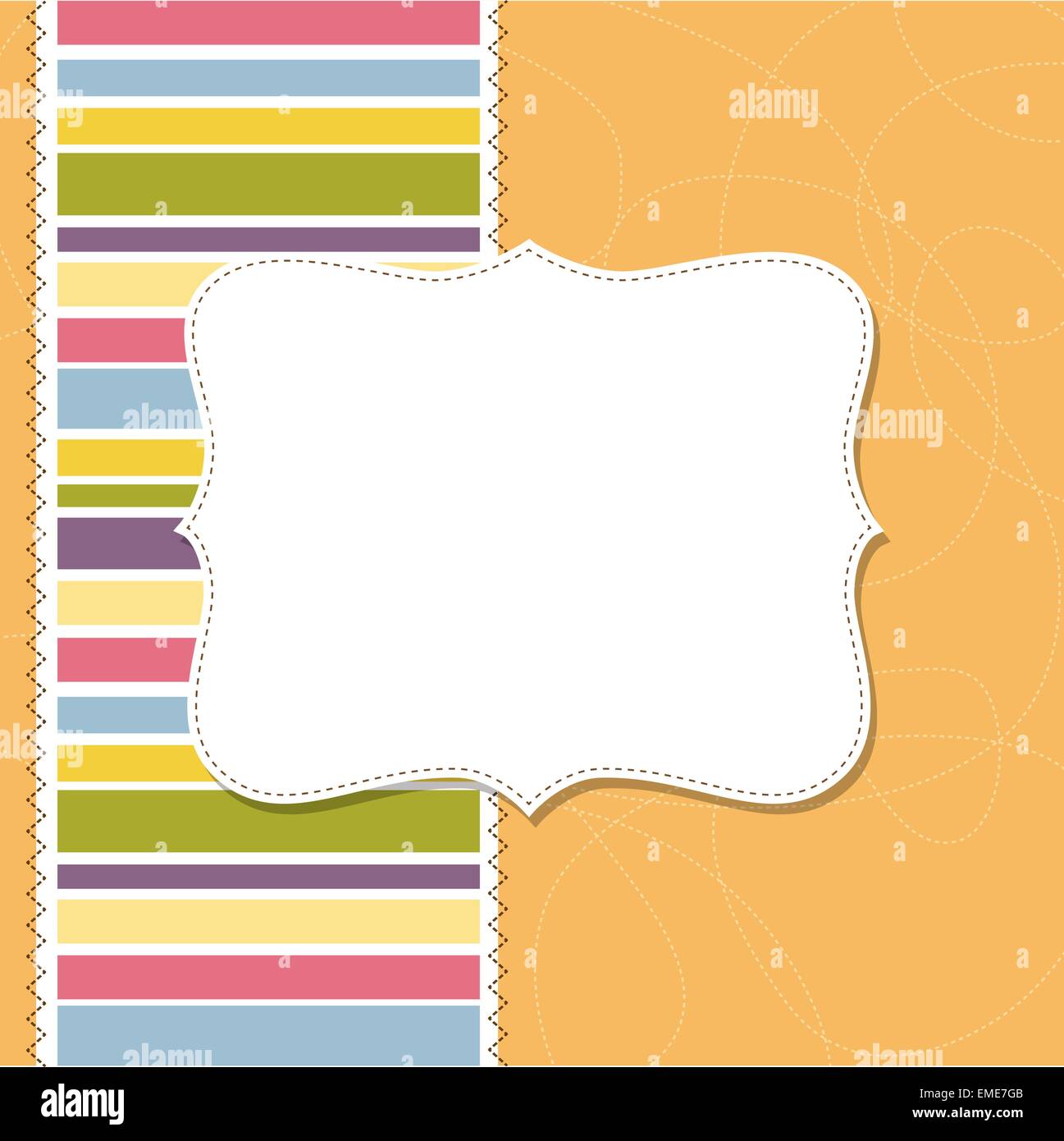 Cool template frame design for greeting card Stock Vector Image & Art ...