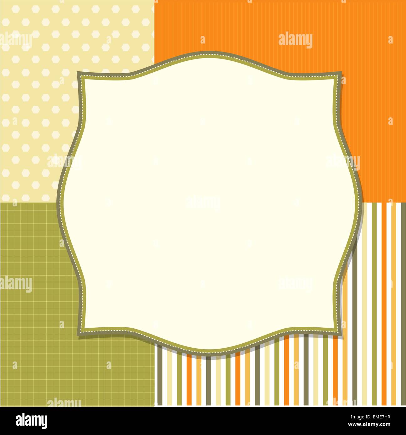 Cool template frame design for greeting card Stock Vector Image & Art ...