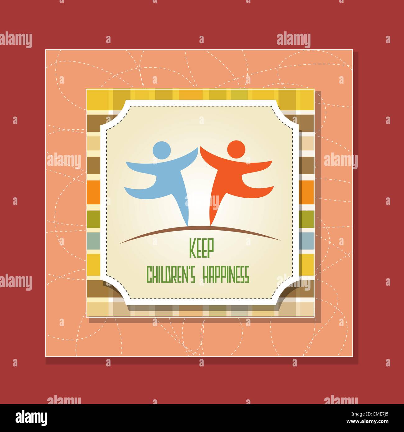 keep children's happiness Stock Vector Image & Art - Alamy