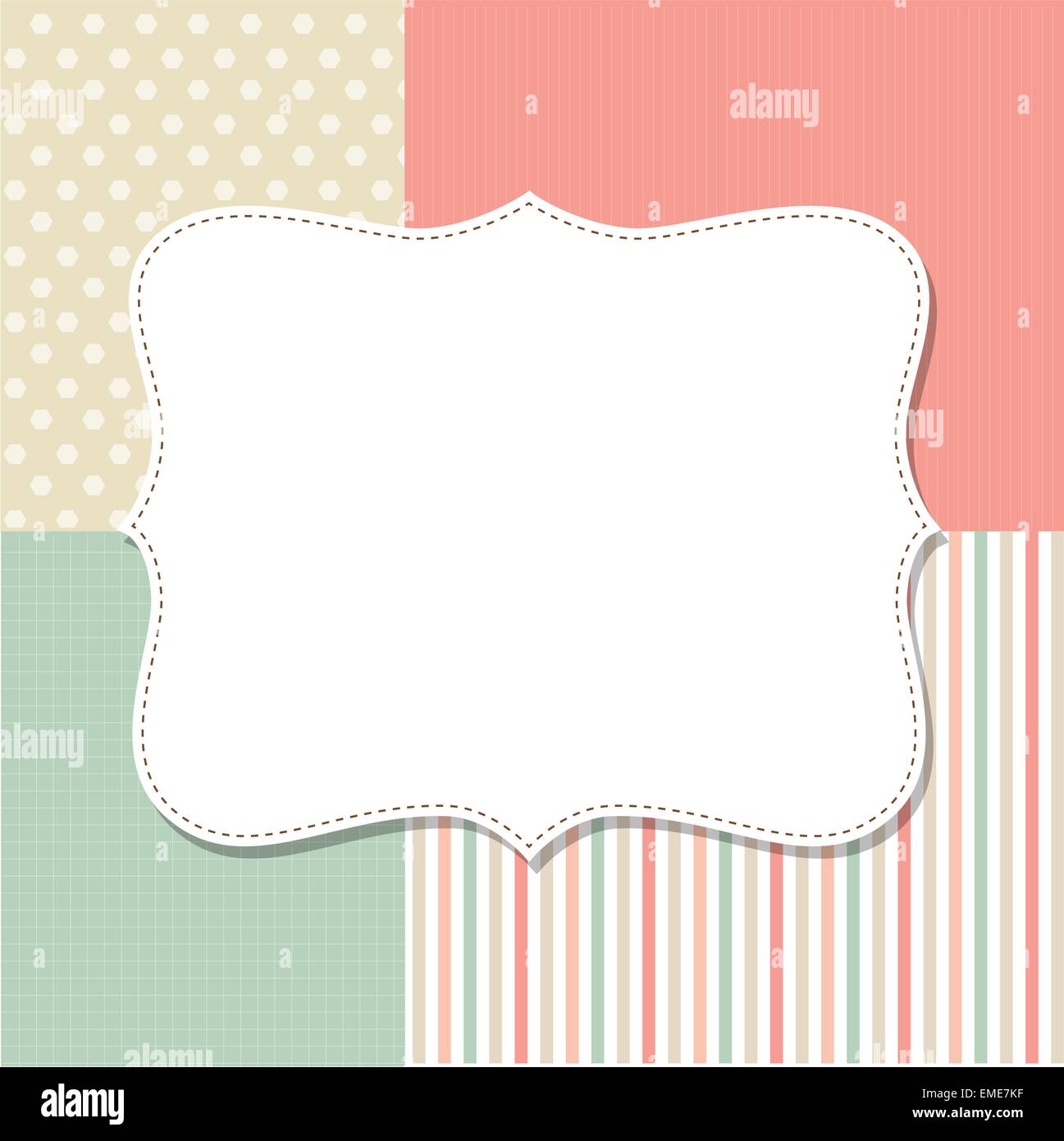 Cool template frame design for greeting card Stock Vector Image & Art ...