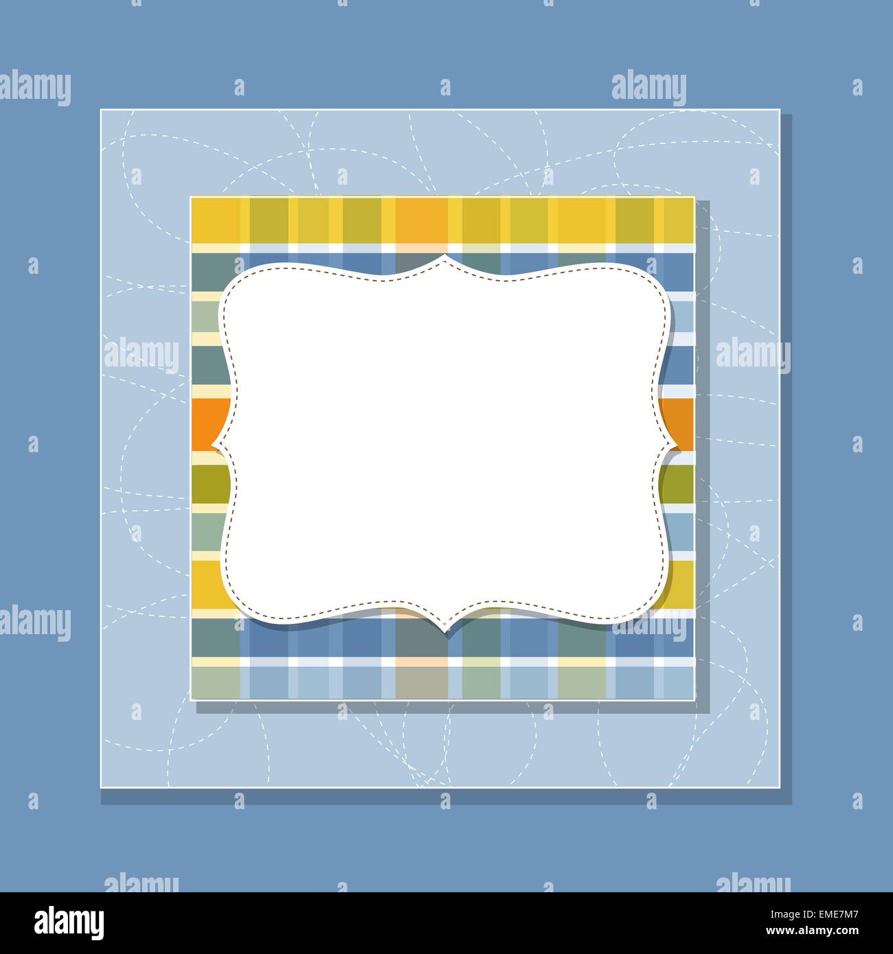 Cool template frame design for greeting card Stock Vector Image & Art ...