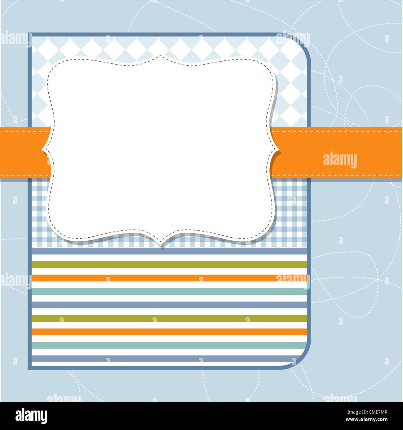 Cool template frame design for greeting card Stock Vector Image & Art ...