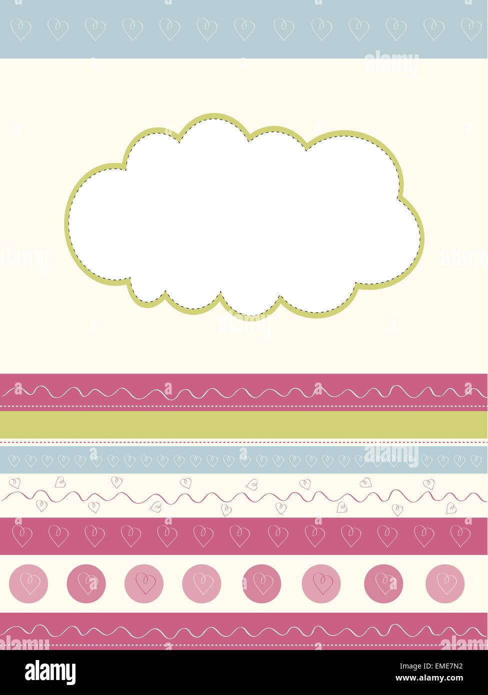 Template frame design for greeting card Stock Vector Image & Art - Alamy