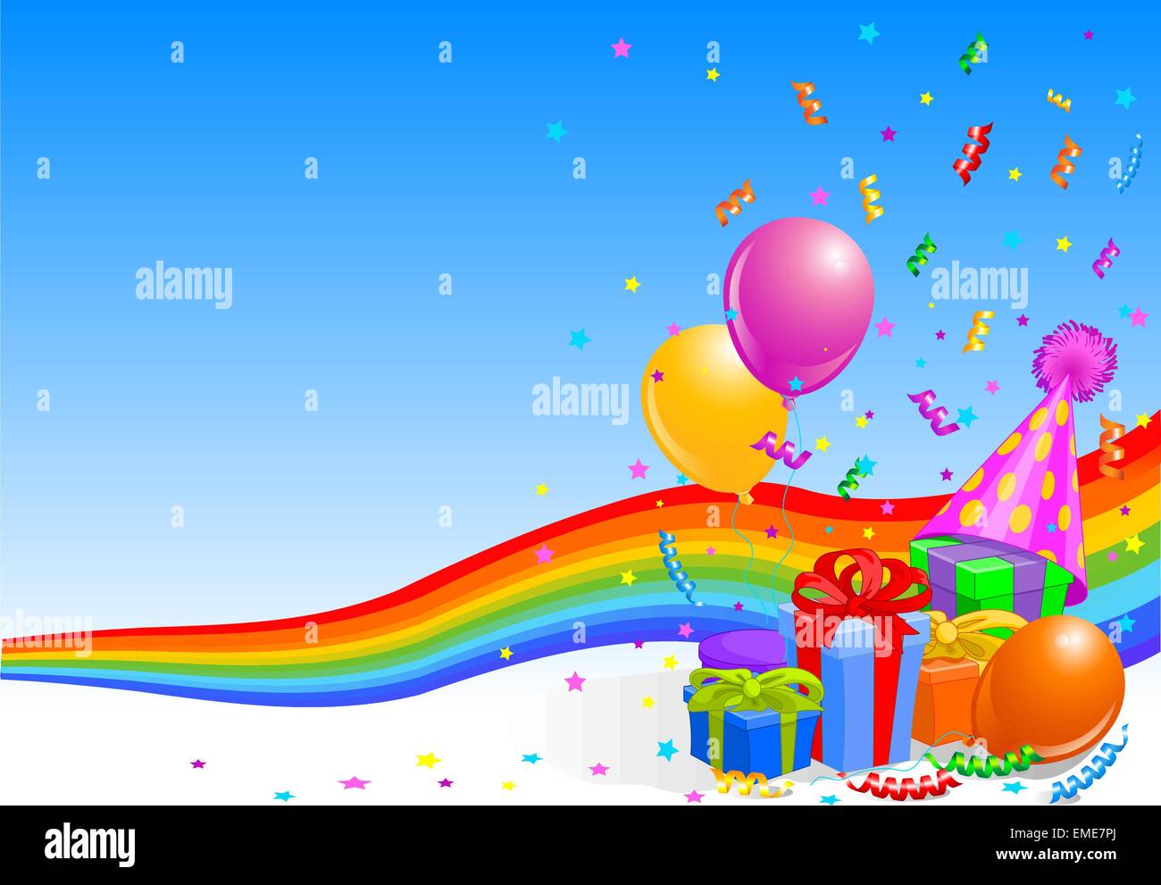 Birthday party background Stock Vector Image & Art - Alamy