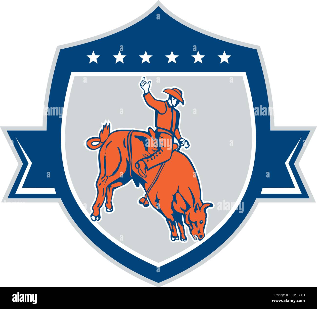 Bucking Bull Vector