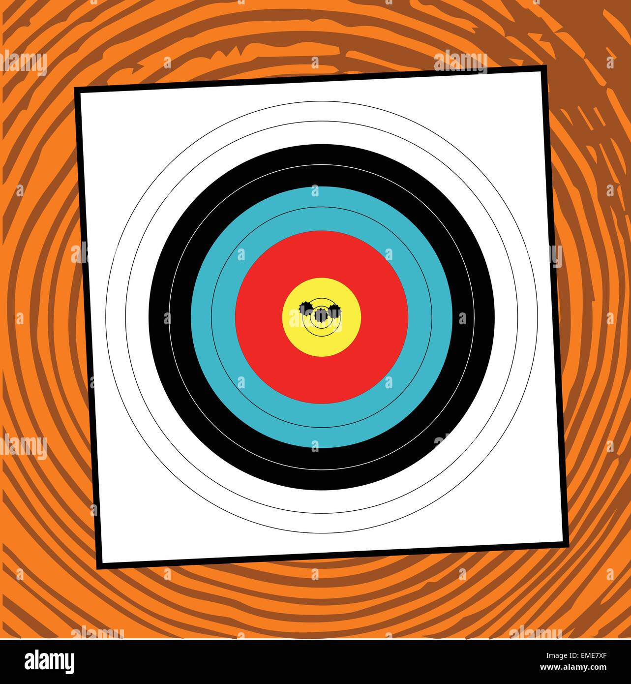 Bullseye target bullet holes hi-res stock photography and images - Alamy