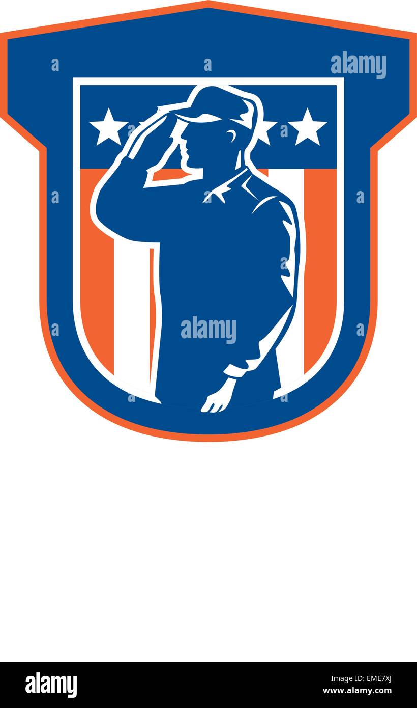 Saluting to the side Stock Vector Images - Alamy