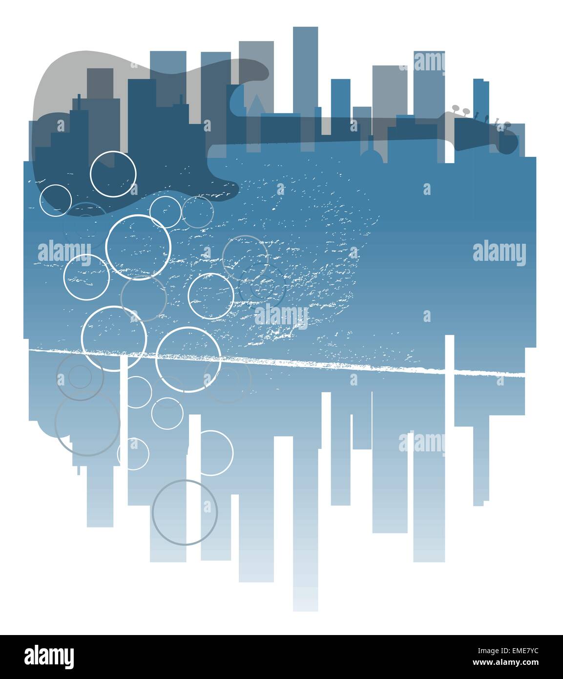 Abstract city Cut Out Stock Images & Pictures - Alamy