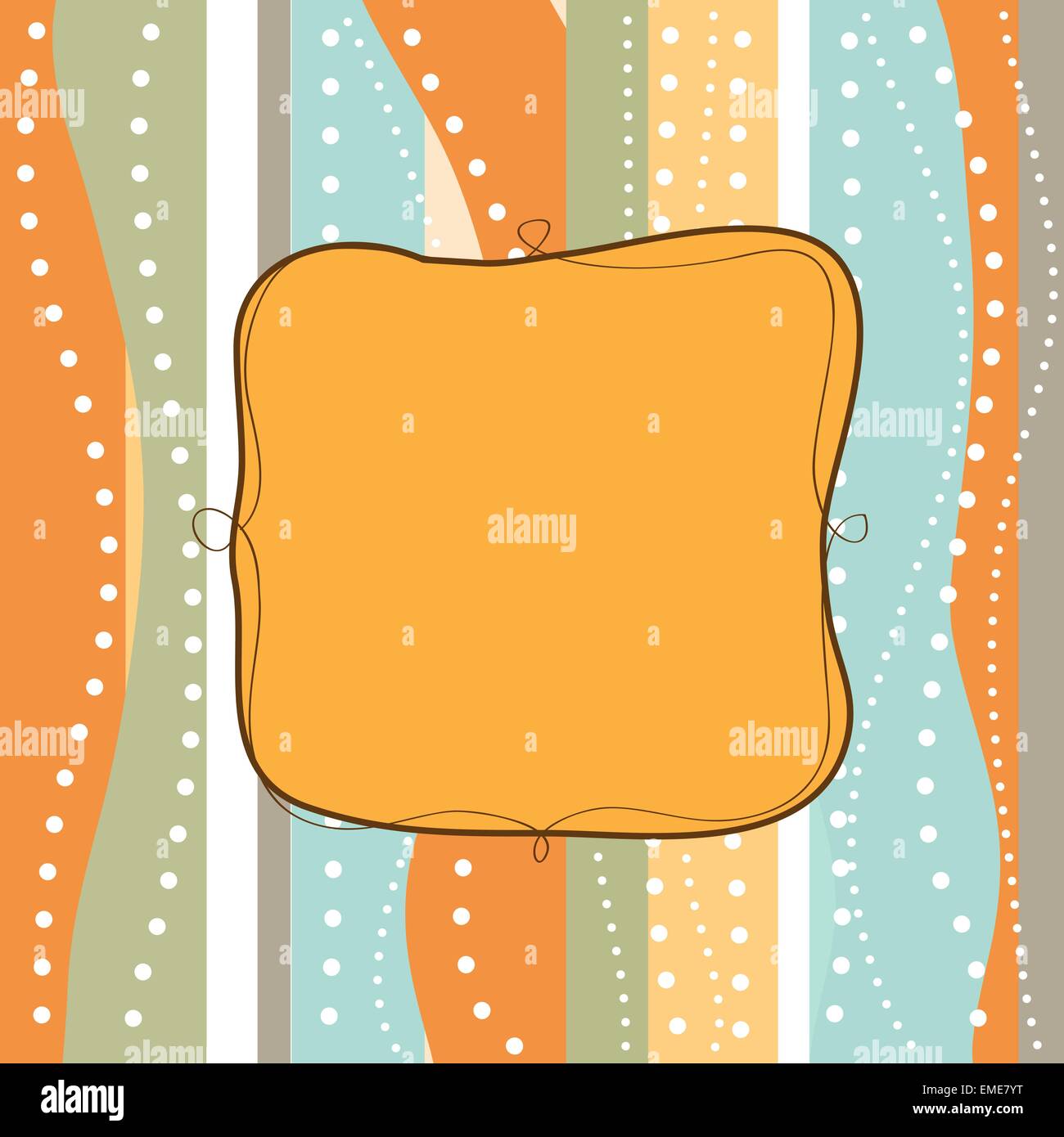 Cool template frame design for greeting card Stock Vector Image & Art ...