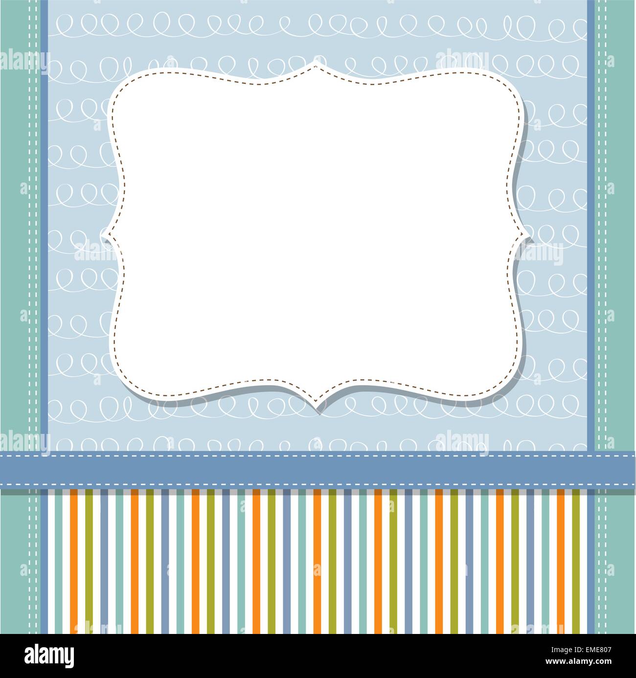 Cool template frame design for greeting card Stock Vector Image & Art ...